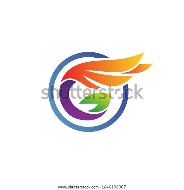 Letter G Wing Logo Design Stock Vector (Royalty Free) 1646196307 ...