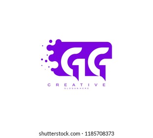Letter Gg Logo Design Vector Abstract Stock Vector (Royalty Free ...