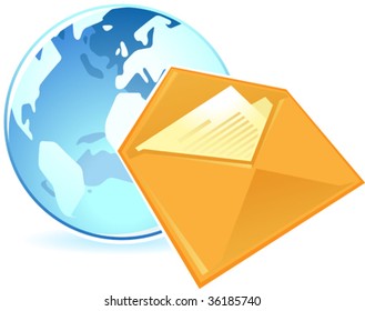 Letter Globe Vector Illustration Stock Vector (Royalty Free) 36185740 ...