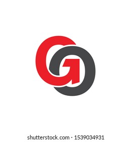 Letter Go Simple Logo Icon Design Stock Vector (Royalty Free ...
