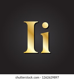 Letter Gold Stock Vector (Royalty Free) 1262629897