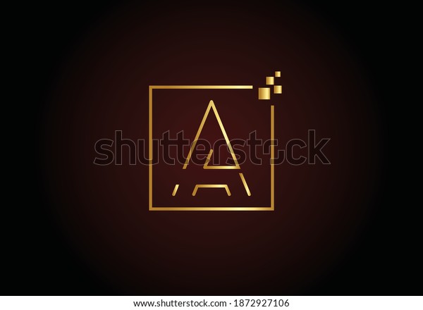 Letter Gold Logo Design Creative Vector Stock Vector (Royalty Free ...