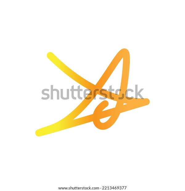 Letter Gold Star Illustration Vector Stock Vector (Royalty Free ...