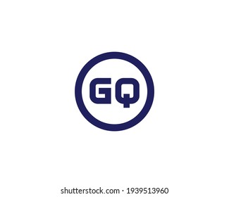 Letter Gq Logo Design Vector Template Stock Vector (Royalty Free ...