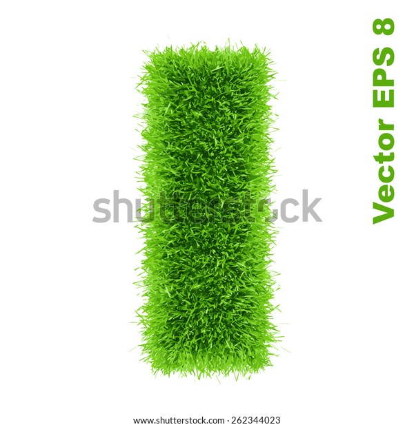 Letter Grass Alphabet Vector Illustration Eps Stock Vector (Royalty ...