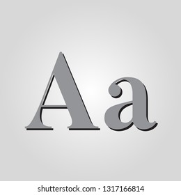 Letter Grey Stock Vector (Royalty Free) 1317166814 | Shutterstock