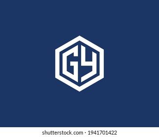 Letter Gy Logo Design Vector Template Stock Vector (Royalty Free ...