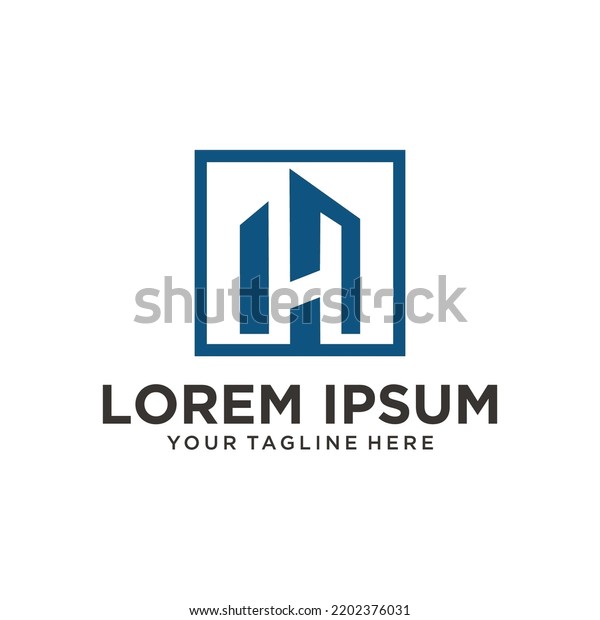 Letter H Building Logo Design Vector Stock Vector (Royalty Free ...