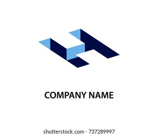 Letter H Building Logo Template Design Stock Vector (Royalty Free ...