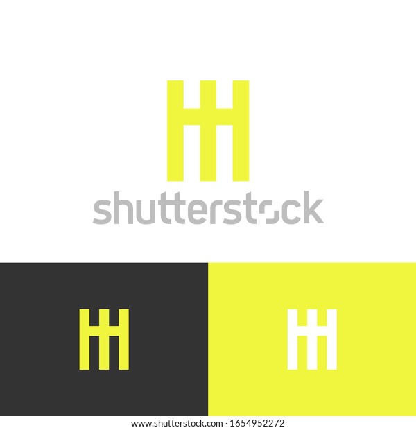 Letter H Castle Logo Design Concept Stock Vector (Royalty Free) 1654952272