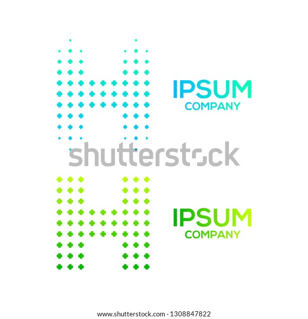 Letter H Cross Plus Positive Logos: เวกเตอร์สต็อก (ปลอดค่าลิขสิทธิ์ ...
