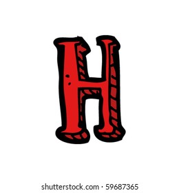 Letter H Drawing Stock Vector (Royalty Free) 59687365 | Shutterstock