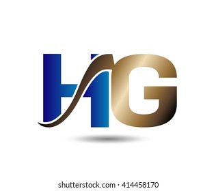 Letter H G Monogram Logo Stock Vector (Royalty Free) 414458170 ...