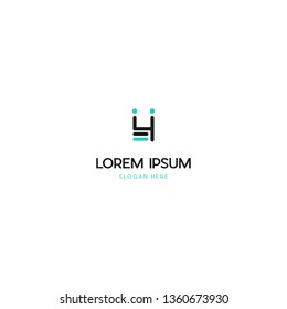 Letter H Human People Creative Logo Stock Vector (Royalty Free) 1360673930