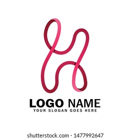 Letter H Infinity Logo Template Infinity Stock Vector (Royalty Free ...