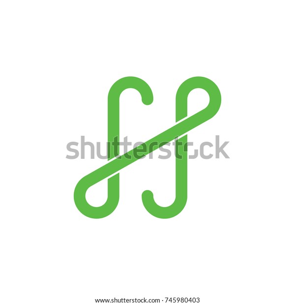 Letter H Line Art Simple Logo 스톡 벡터(로열티 프리) 745980403 | Shutterstock