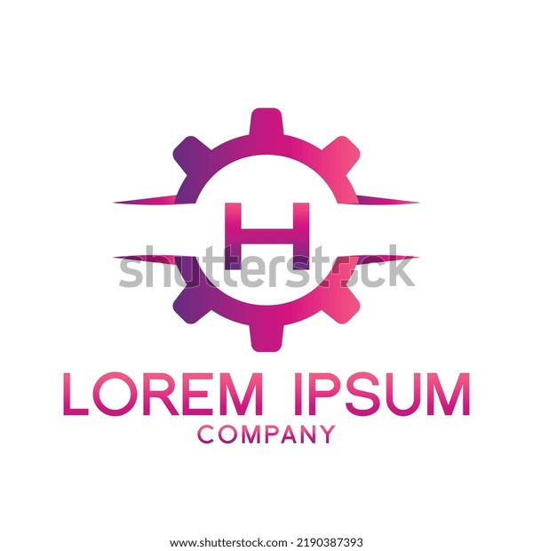 Letter H Line Logo Designcreative Minimal Stock Vector (Royalty Free ...