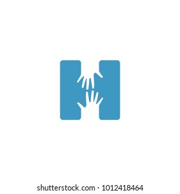 Letter H Logo Hand Stock Vector (Royalty Free) 1012418464 | Shutterstock