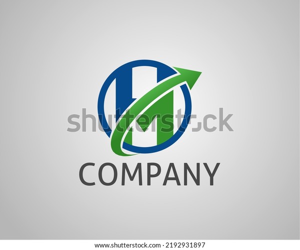Letter H M Logo Design Stock Vector (Royalty Free) 2192931897 ...