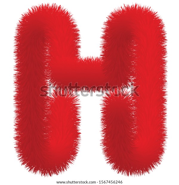 Letter H Red Drawing Vector Work Stock Vector (Royalty Free) 1567456246 ...