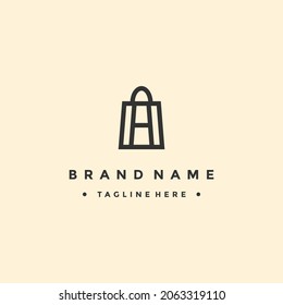 Letter H Shop Logo Vector Design Stock Vector (Royalty Free) 2063319110 ...