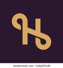 Letter H Simple Stock Vector (Royalty Free) 1246259140 | Shutterstock