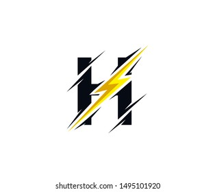 Letter X Thunder Power Shape Logo Stock Vector (Royalty Free ...