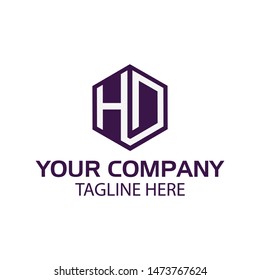 Letter Hd Stock Logo Hd Initial Stock Vector (Royalty Free) 1473767624 ...