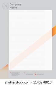 Letter Head Orange Stock Vector (Royalty Free) 1140278813 | Shutterstock