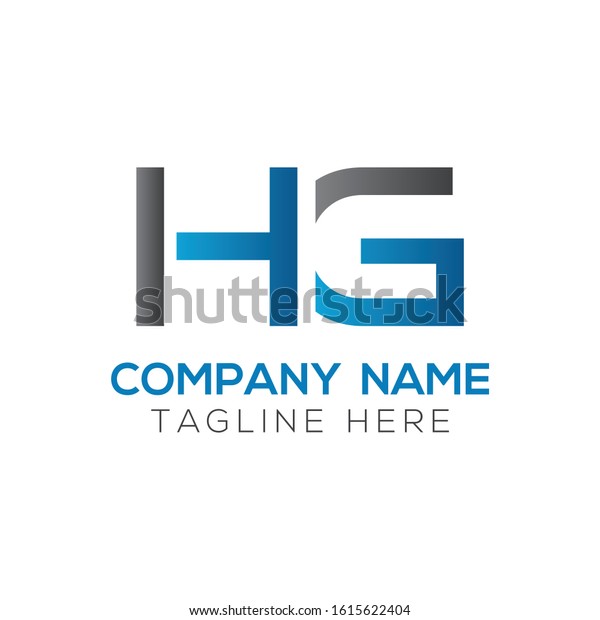 Letter Hg Logo Design Linked Vector Stock Vector (Royalty Free ...