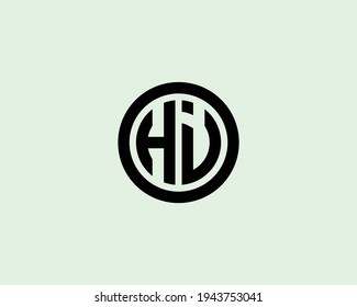 Letter Hi Logo Design Vector Template Stock Vector (Royalty Free ...