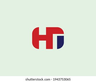Letter Hi Logo Design Vector Template Stock Vector (Royalty Free ...