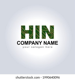 Letter Hin Logo Icon Typography Logo Stock Vector (Royalty Free ...