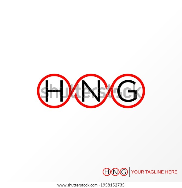 Letter Hng Logo Free Vector Circle Stock Vector (Royalty Free) 1958152735