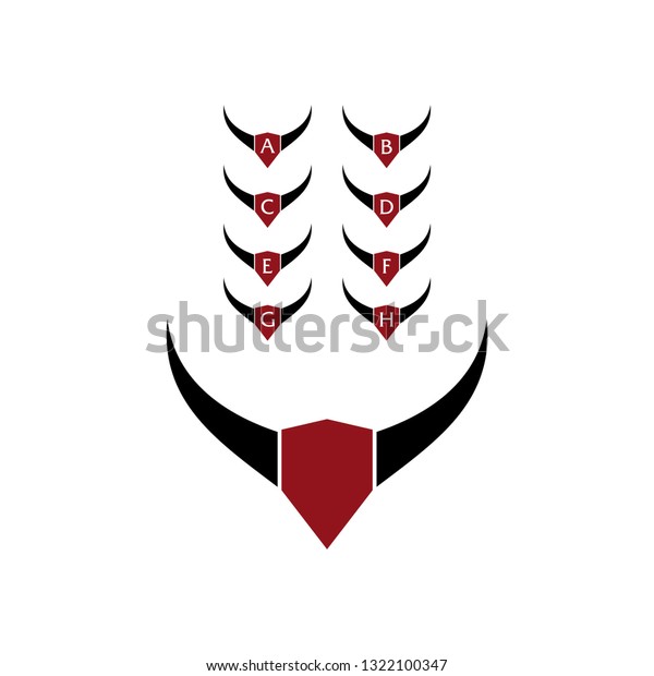 Letter Horn Logo Vector Stock Vector (Royalty Free) 1322100347