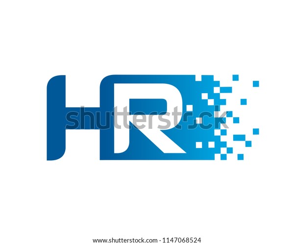 Letter Hr Logo Template Design Vector Stock Vector (Royalty Free ...