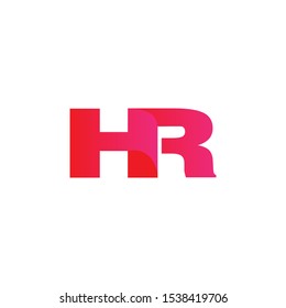 Letter Hr New Logo Vector Stock Vector (Royalty Free) 1538419706
