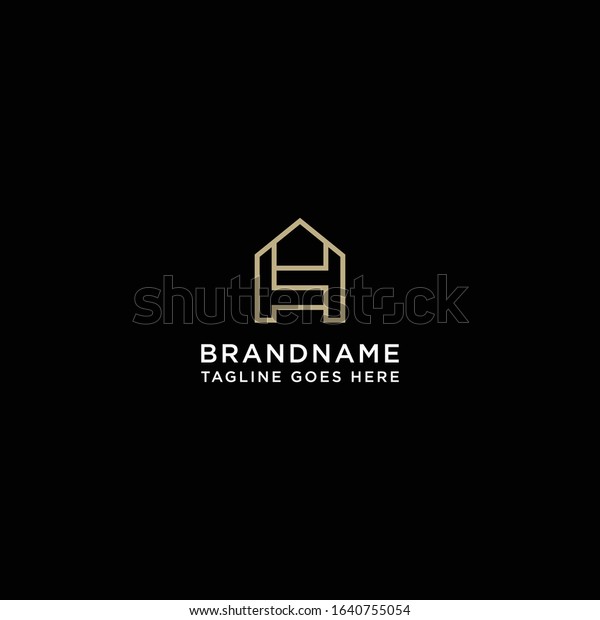 Letter Hs Home Logo Design Template Stock Vector (Royalty Free) 1640755054
