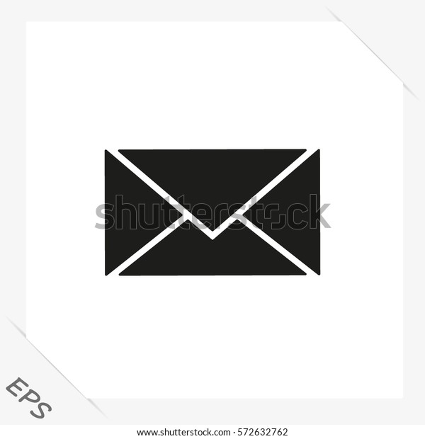 Letter Icon Black Vector Illustration Stock Vector (Royalty Free ...