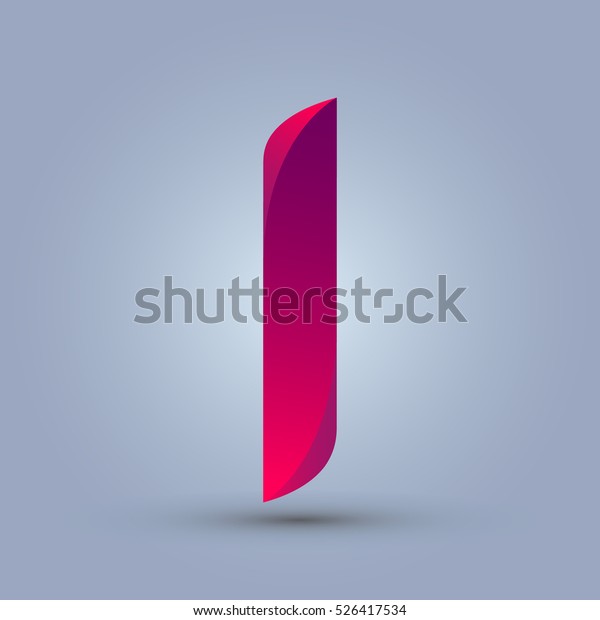 Letter Icon Design Elegant Typographic Concept Stock Vector (Royalty ...