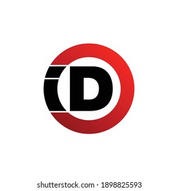 Letter Id Circle Logo Design Vector Stock Vector (Royalty Free ...