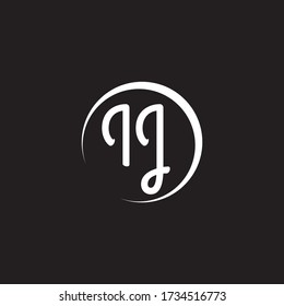 Letter Ij Joint Logo Icon Flat Stock Vector (Royalty Free) 1734516773 ...