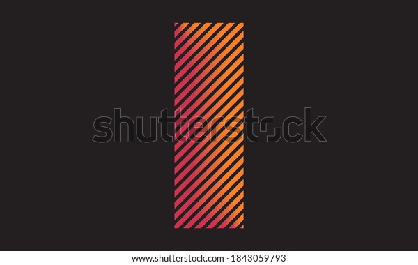 Letter Illustration Line Art Vector Logo Stock Vector (Royalty Free ...