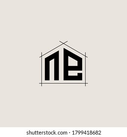 Letter Initial Ne Logo Icon Design Stock Vector (Royalty Free ...