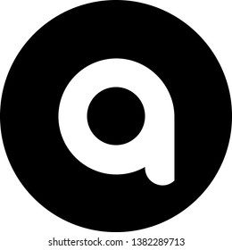 Letter Inside Circle Vector Stock Vector (Royalty Free) 1382289713 ...