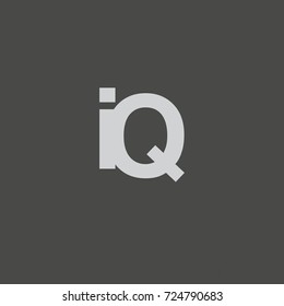 Letter Iq Logo Element Design Stock Vector (Royalty Free) 724790683 ...