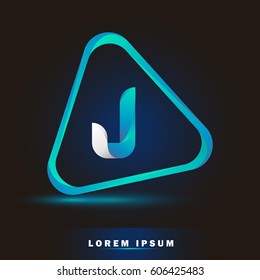 Letter J 3d Logo Template Business Stock Vector (Royalty Free) 606425483