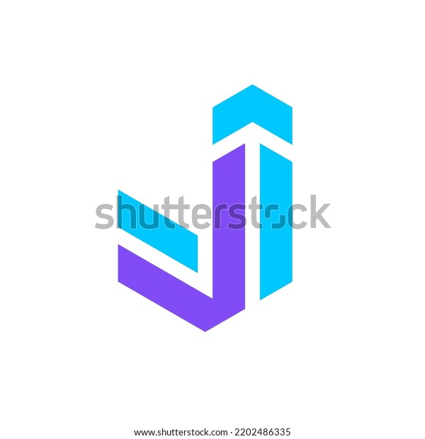 Letter J Arrow Modern Creative Logo Stock Vector (Royalty Free ...