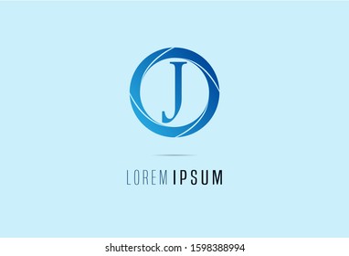 Letter J Circle Logo Design Template Stock Vector (Royalty Free ...