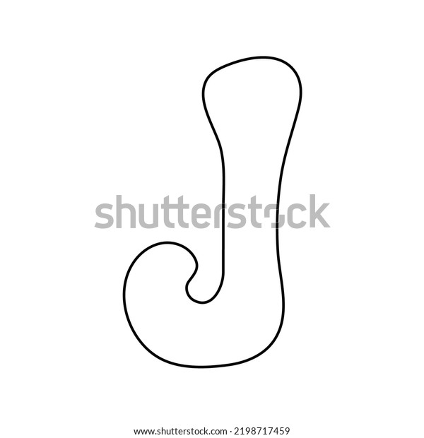 Letter J Drawing Vector Illustration: เวกเตอร์สต็อก (ปลอดค่าลิขสิทธิ์ ...